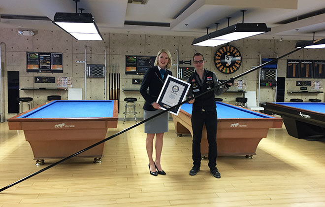 Longest usable pool cue | 吉尼斯世界纪录