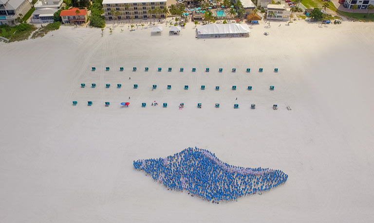 Largest human image of a seashell | 吉尼斯世界纪录
